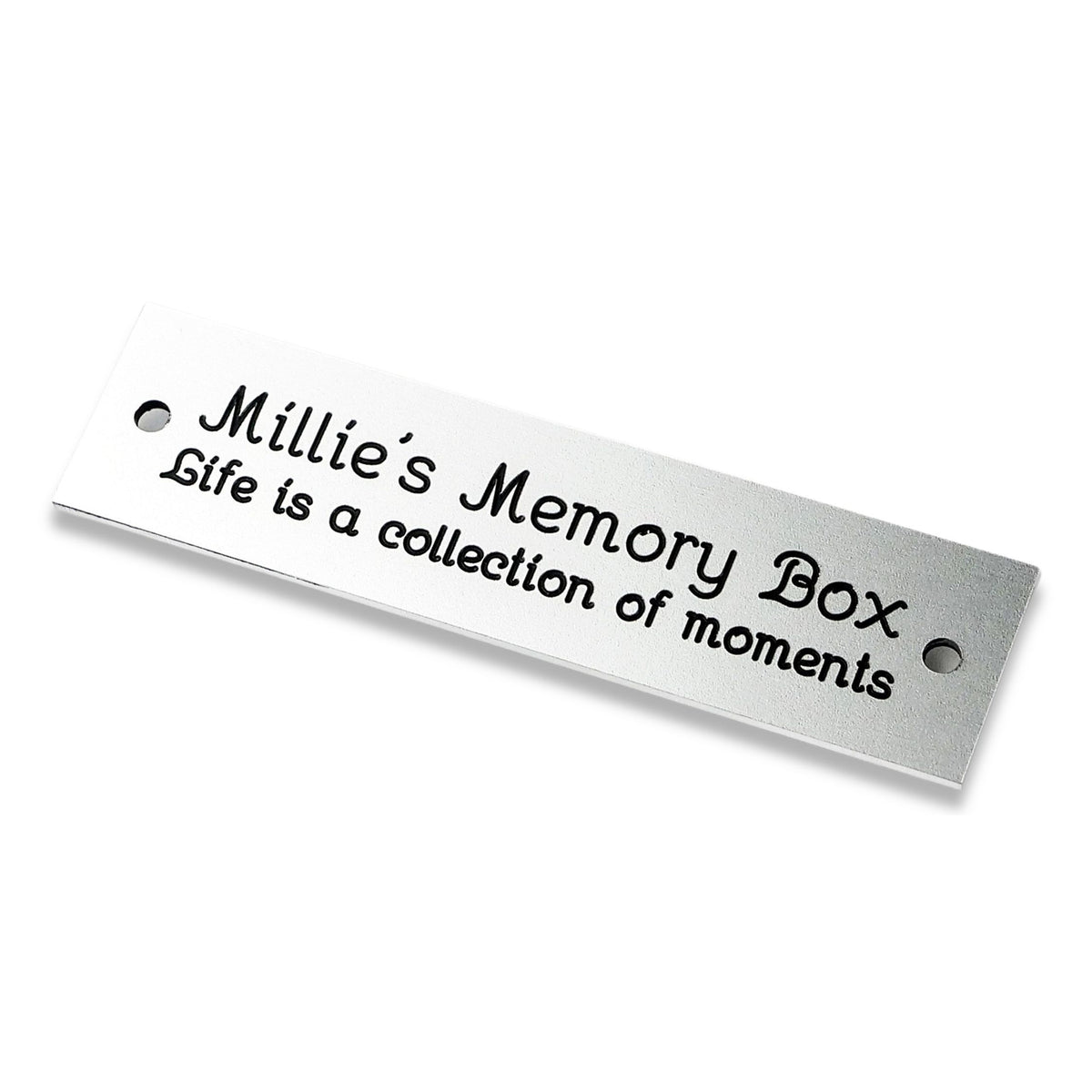 Small size Rectangular silver aluminium engraved plaques – Engraving ...